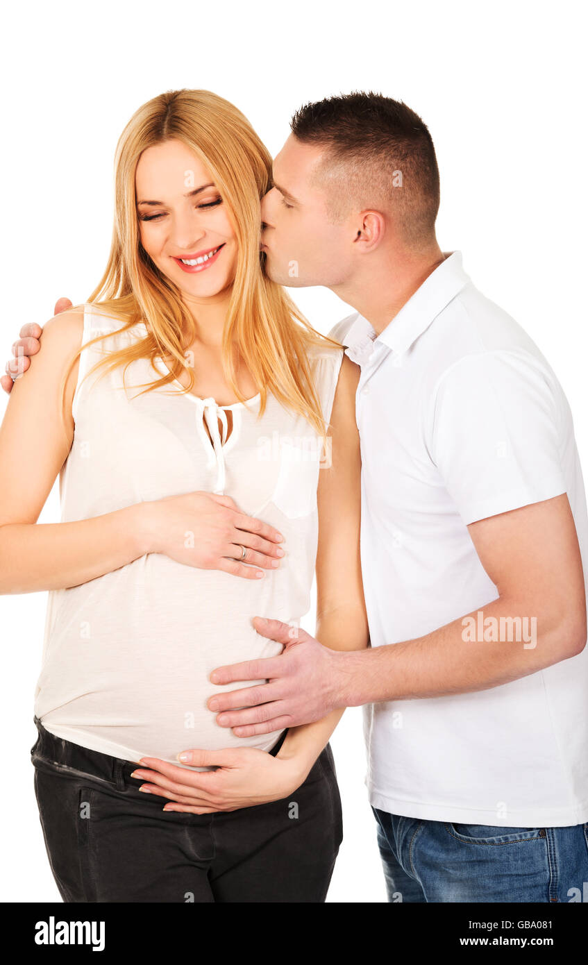 Beautiful young couple expecting hi-res stock photography and images ...