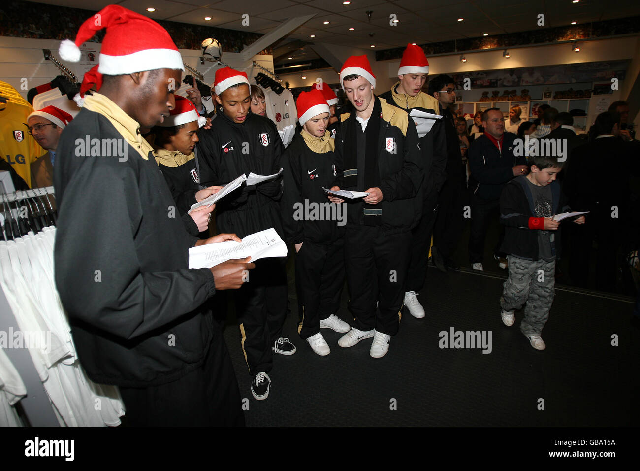 Soccer - Fulham Christmas Party - Craven Cottage Stock Photo - Alamy