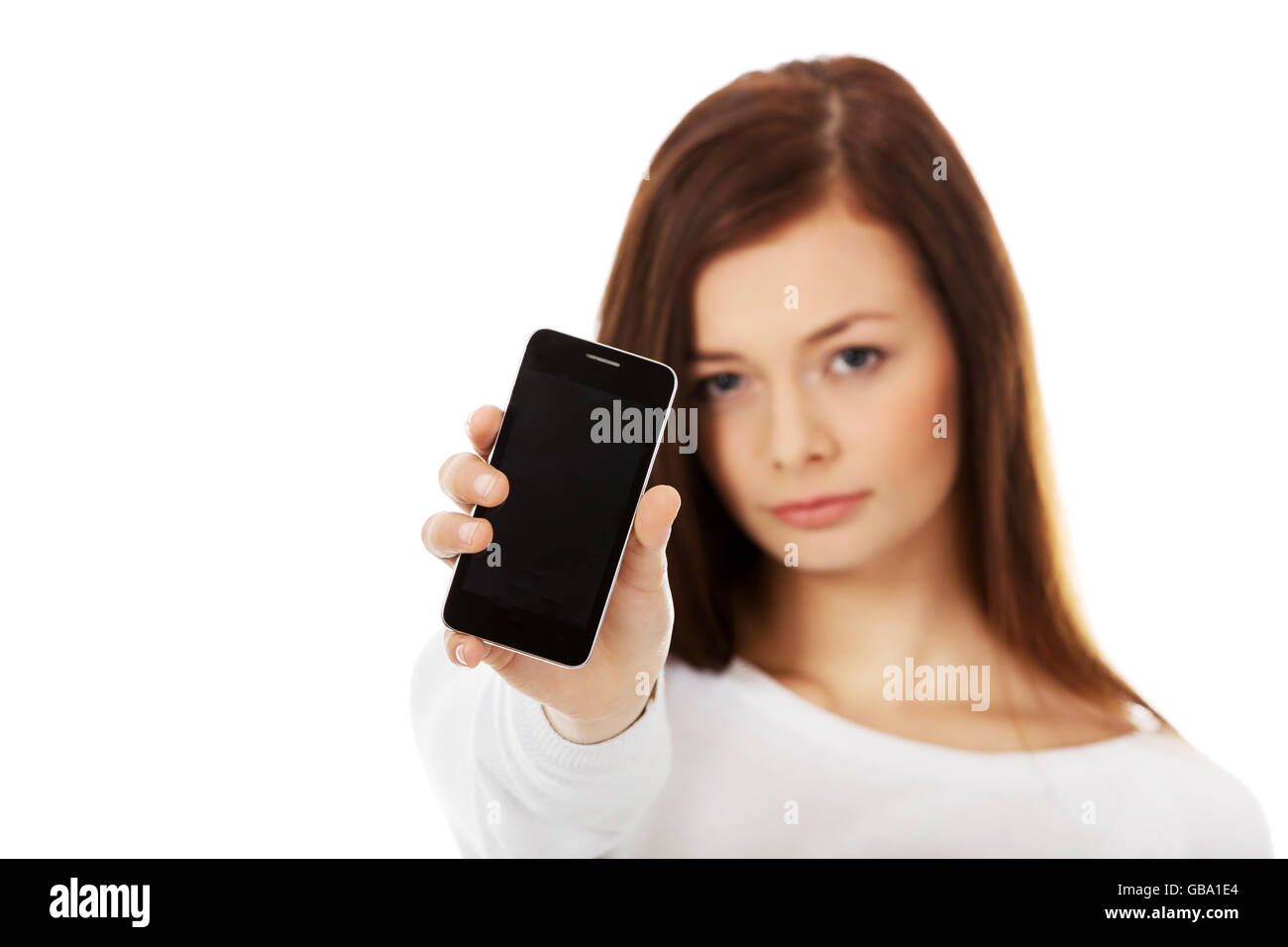 Mobile broken woman hi-res stock photography and images - Alamy
