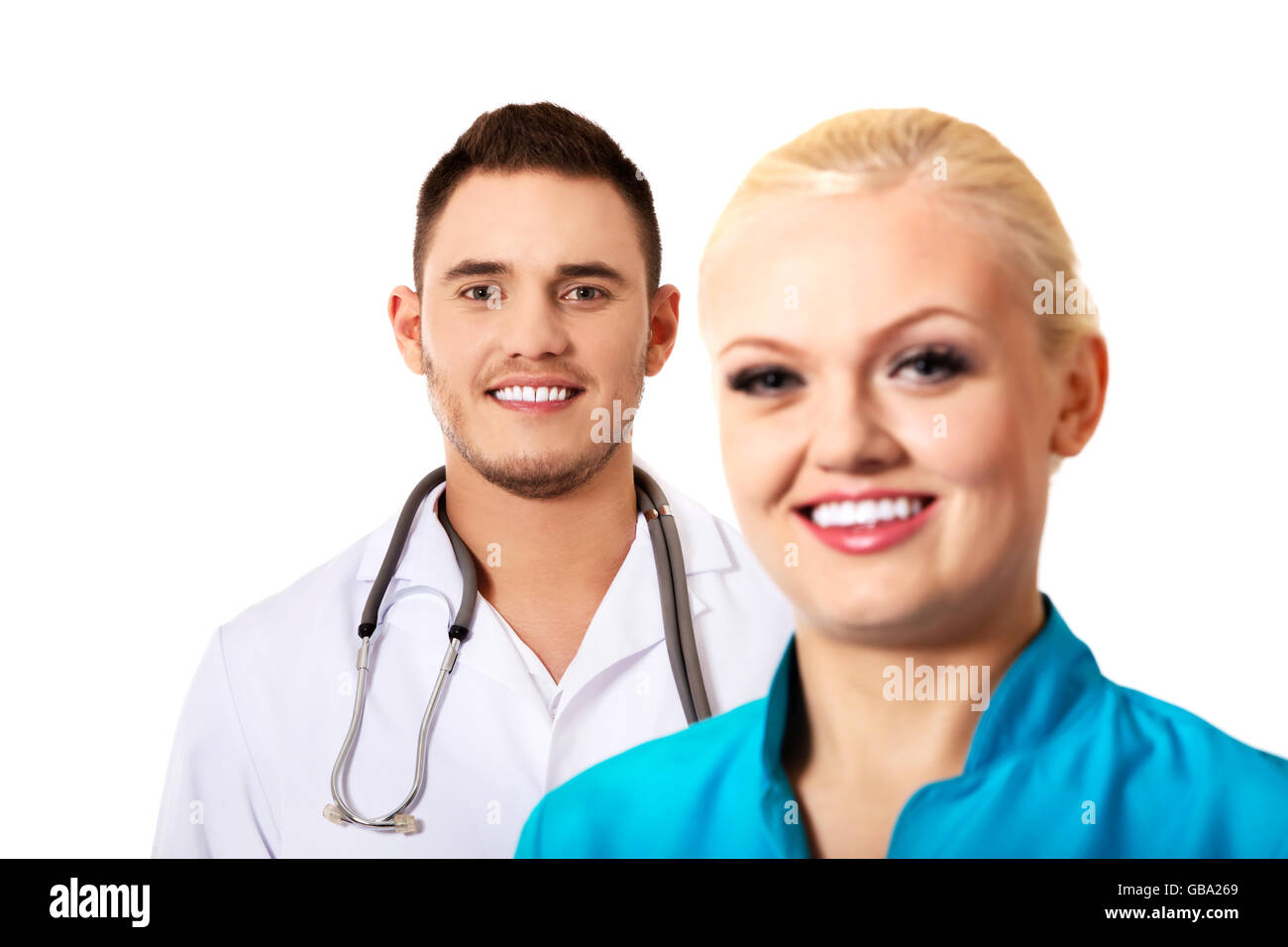 Doctor female male hi-res stock photography and images - Alamy
