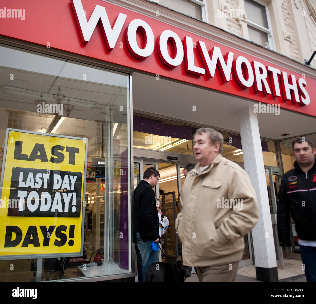 General view of a Woolworths store in Dewsbury, which is due to close ...