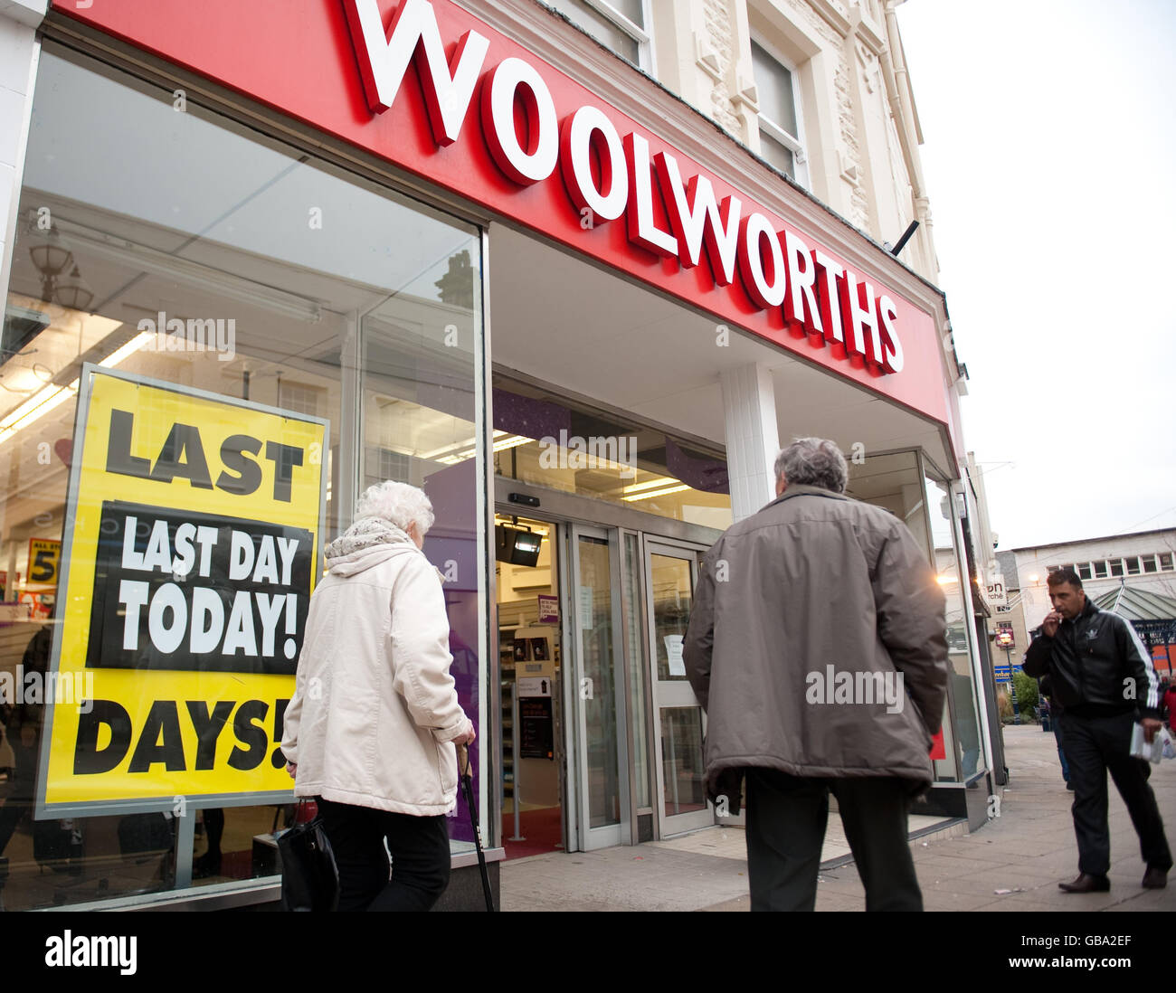 General view of a Woolworths store in Dewsbury, which is due to close ...