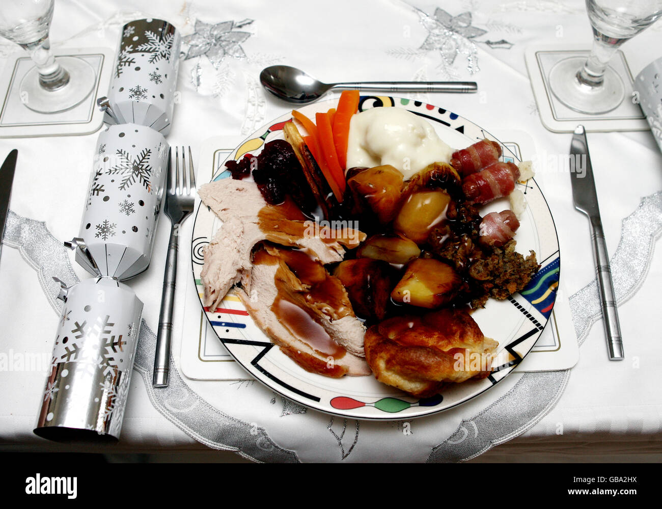Customs and Traditions - Christmas Lunch Stock Photo - Alamy