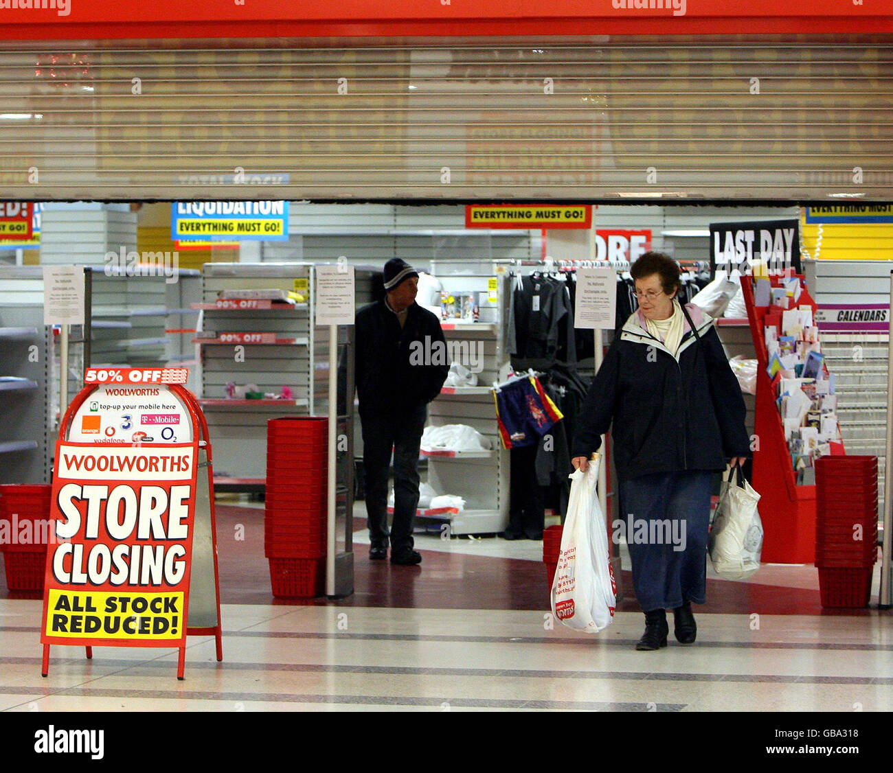 A woolworths store in tower centre shopping complex in ballymena hi-res ...