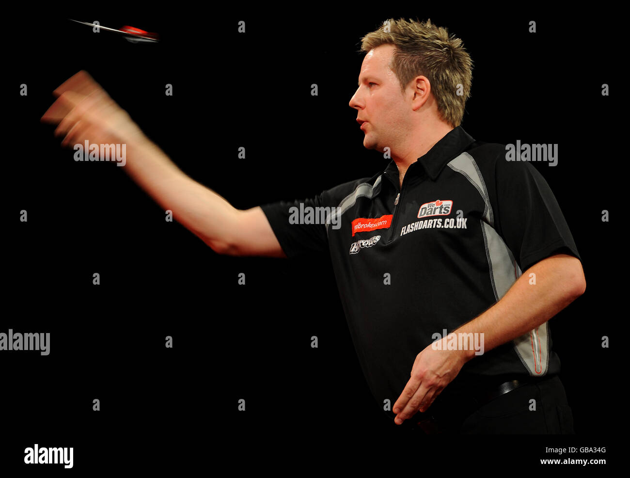 Mark dudbridge during the world darts championship at alexandra palace ...