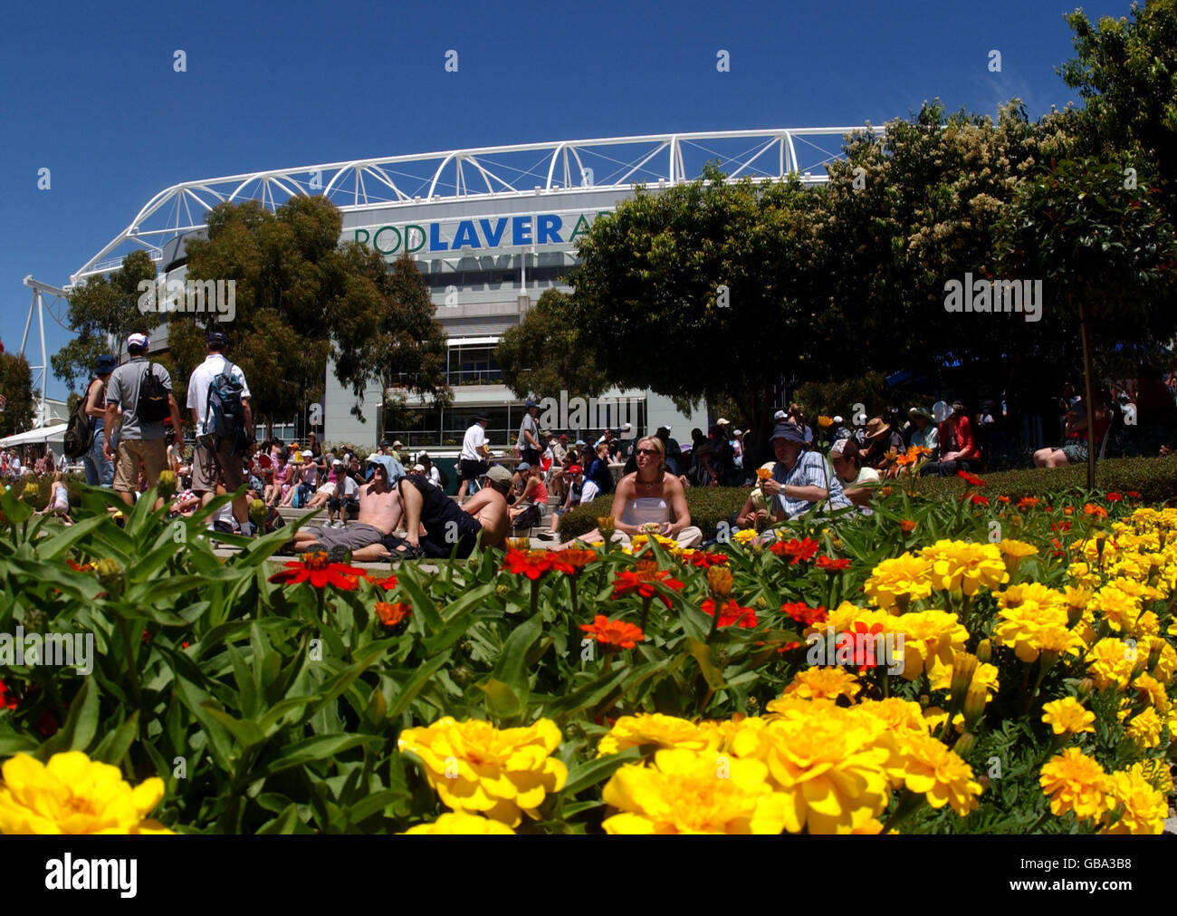 A General View of Rod Laver Arena during day one of the Australian Open ...