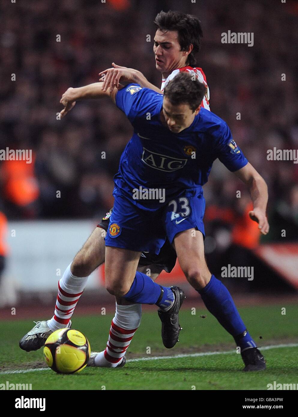 Manchester united stadium front hi-res stock photography and images - Alamy