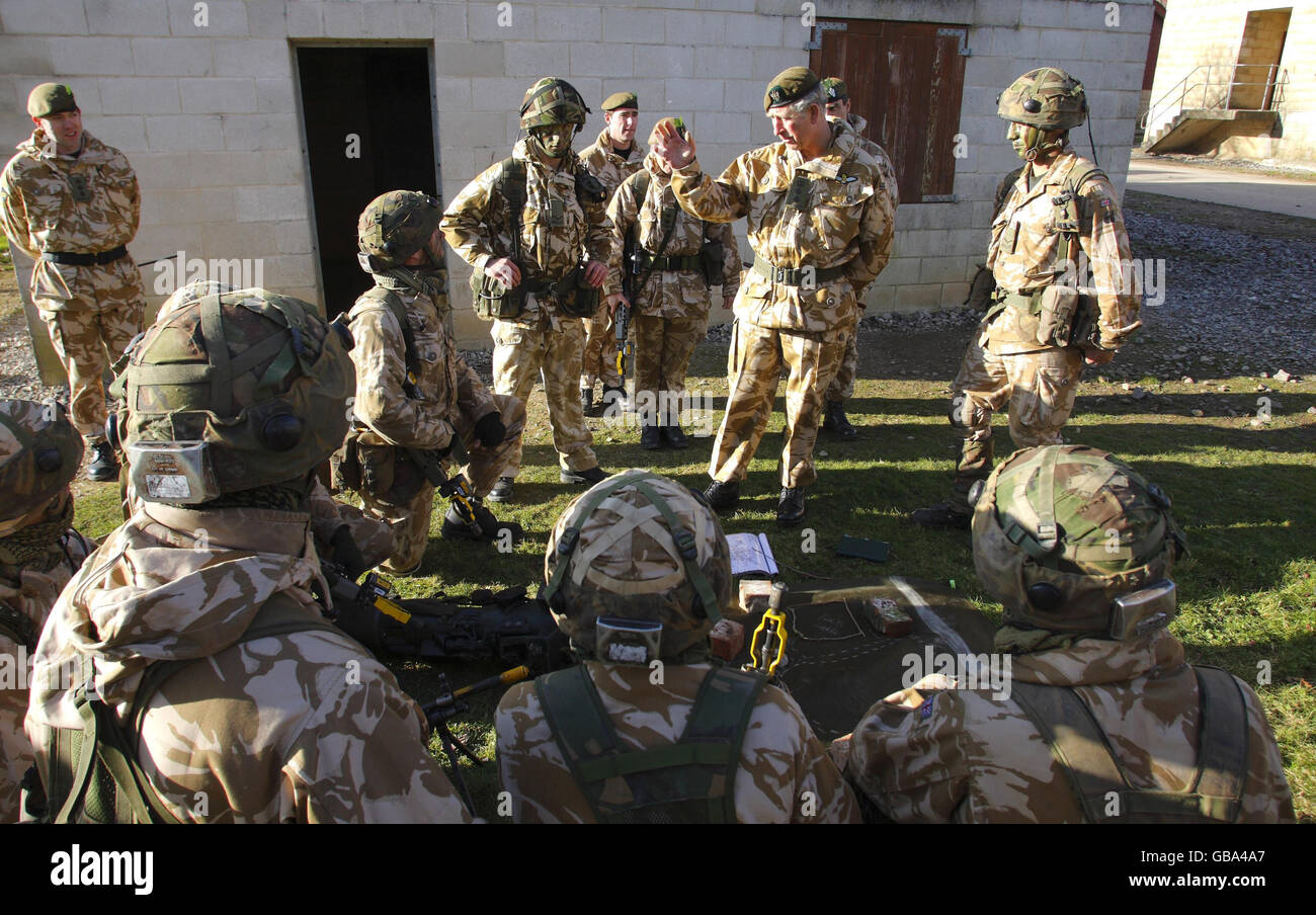 The Prince of Wales at Copehill Down urban operations training village ...