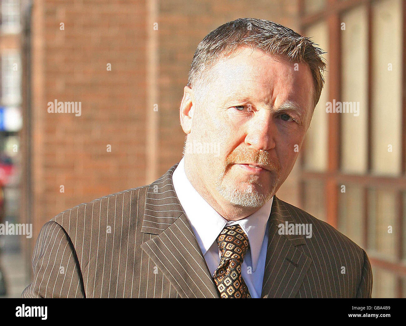 Former world boxing champion Steve Collins arrives at the Four Courts ...