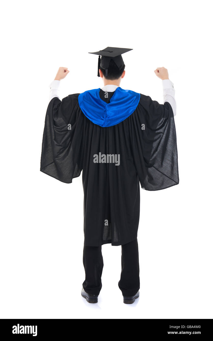 Student in graduation gown Cut Out Stock Images & Pictures - Alamy