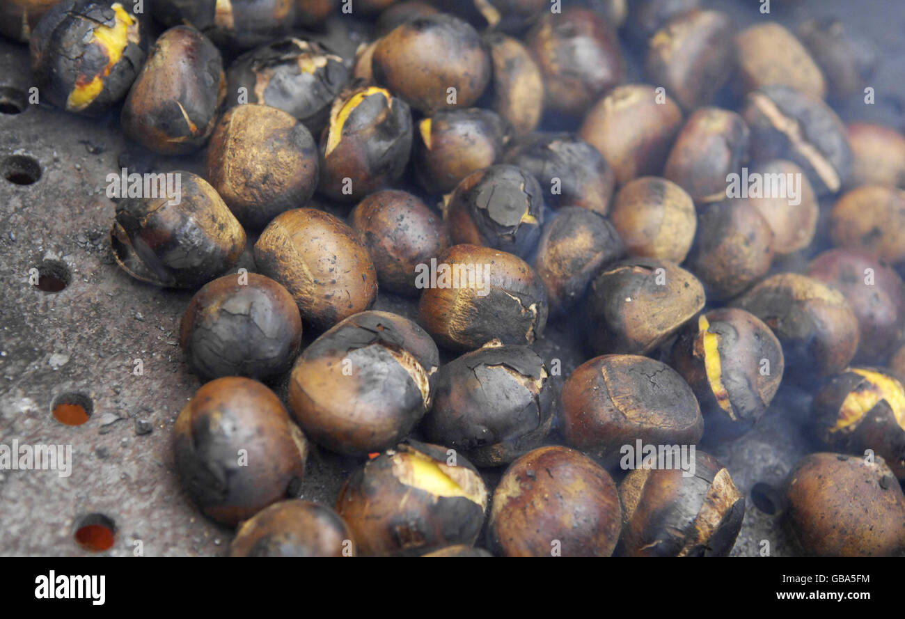 Roasted chestnut vendor london hi-res stock photography and images - Alamy