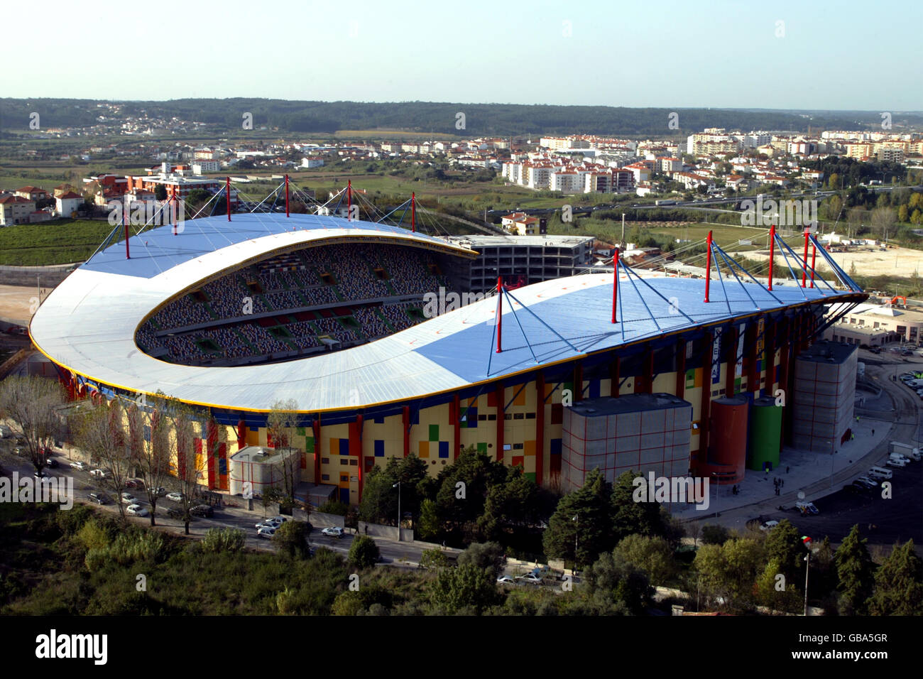 A general View of Estadio Municipal of Leiria, venue for Euro 2004 ...