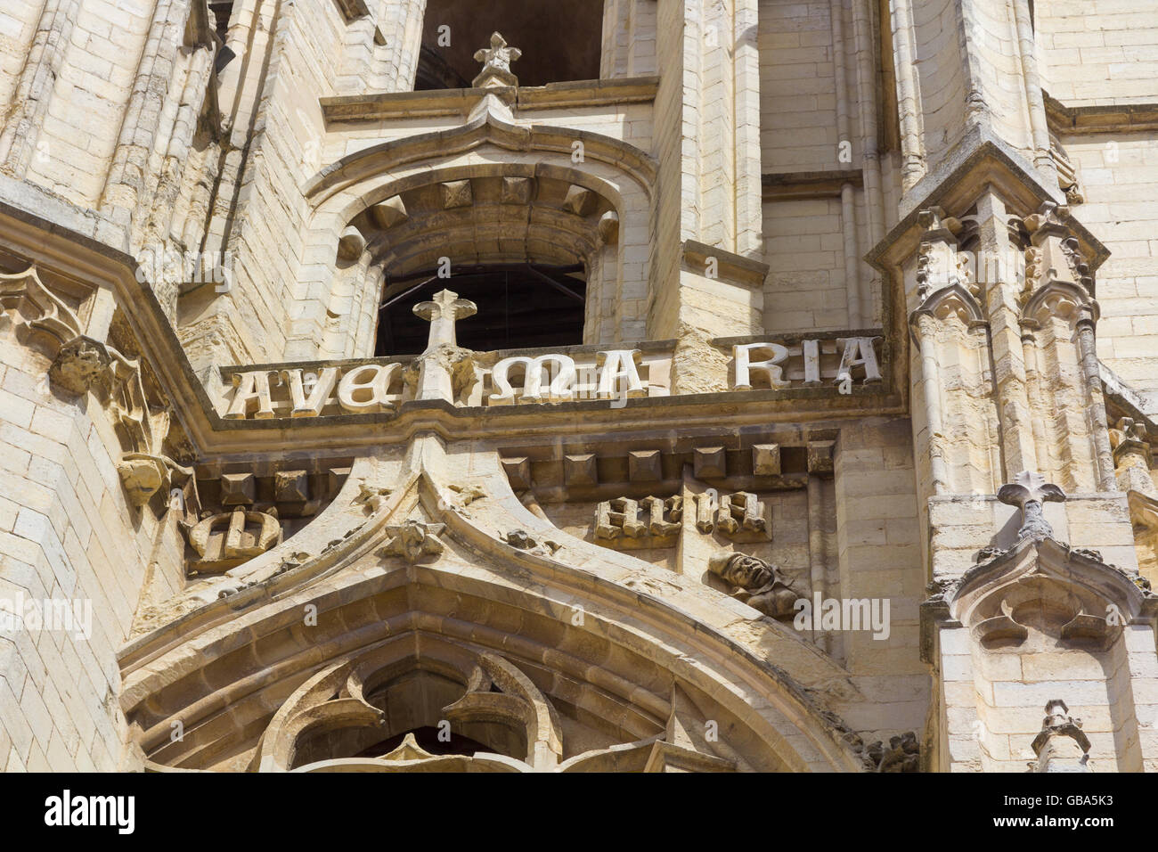 Famous Cathedral of Leon in Spain Stock Photo - Alamy