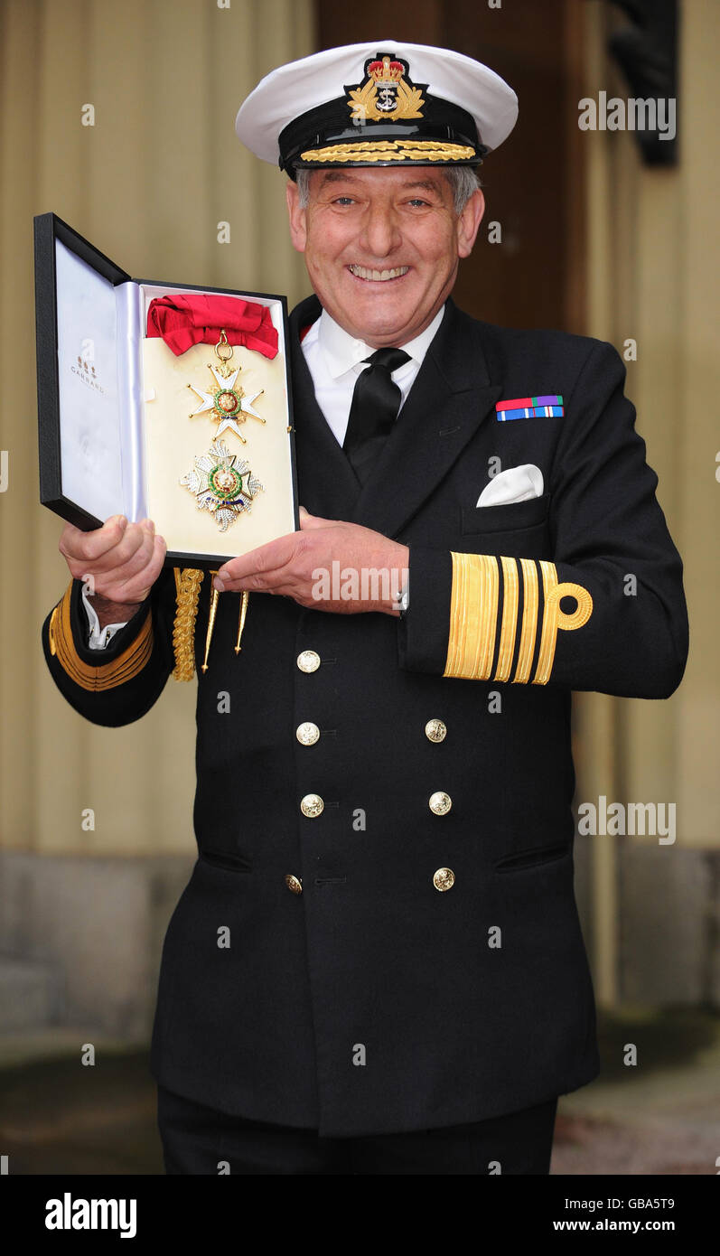 First Sea Lord, Admiral Sir Jonathon Band after he was made a Knight ...