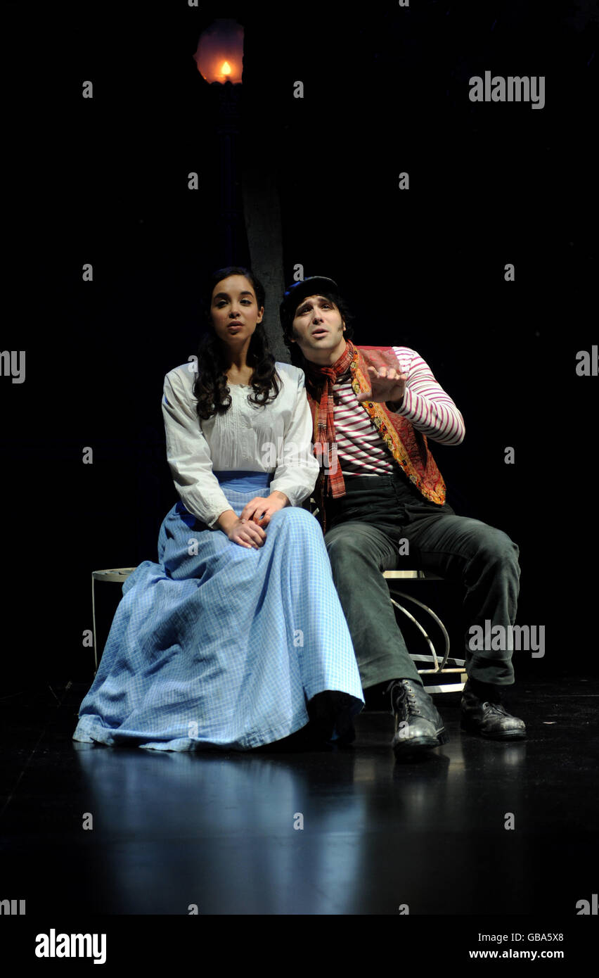 Alexandra Silber and Jeremiah James perform during a photocall for ...