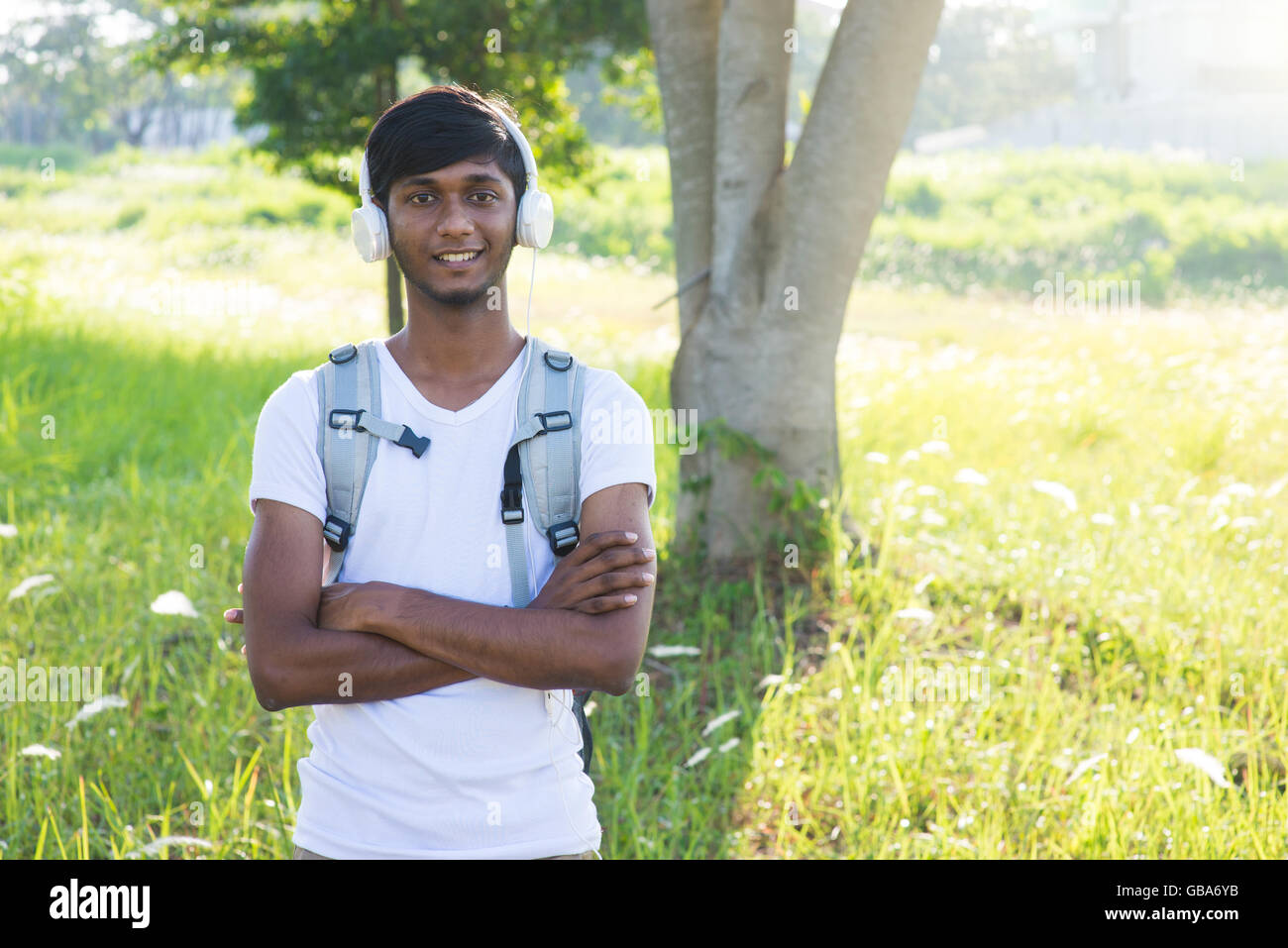 indian male college student outdoor Stock Photo - Alamy