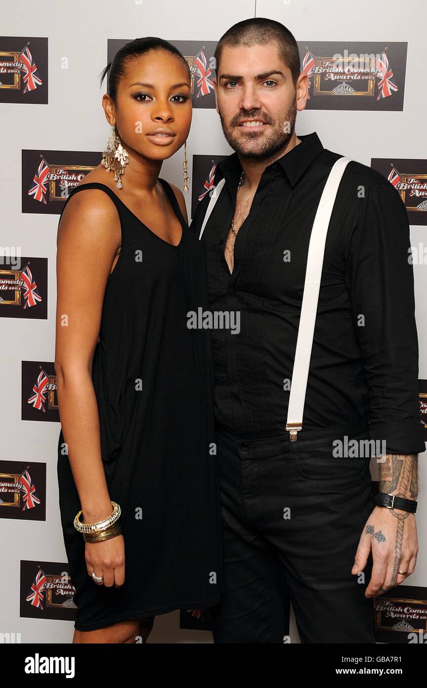 Shane Lynch and wife Sheena arrive for the British Comedy Awards 2008 ...