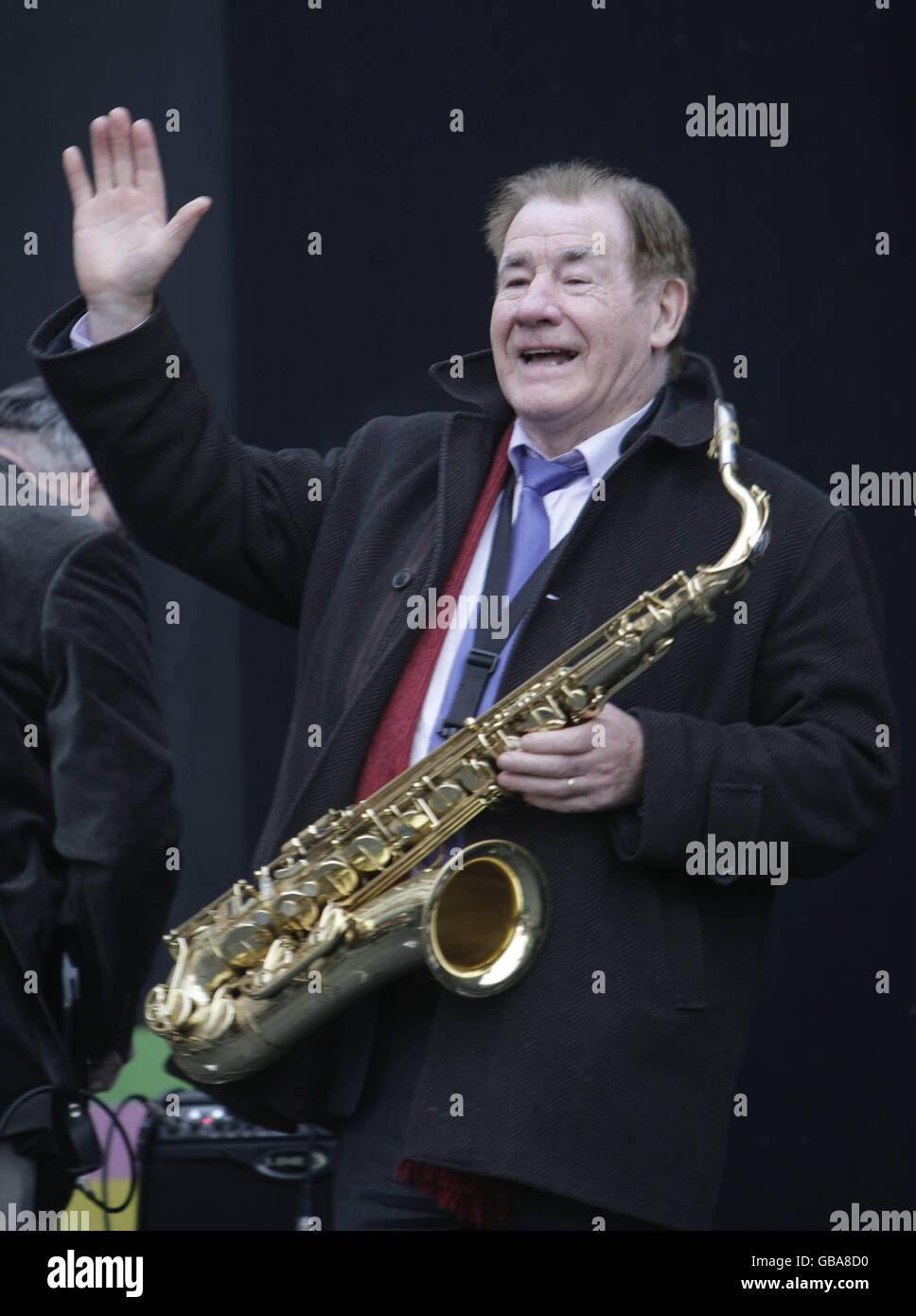Joe Dolan's brother Ben plays to the crowd, as part of the Dolan Band ...