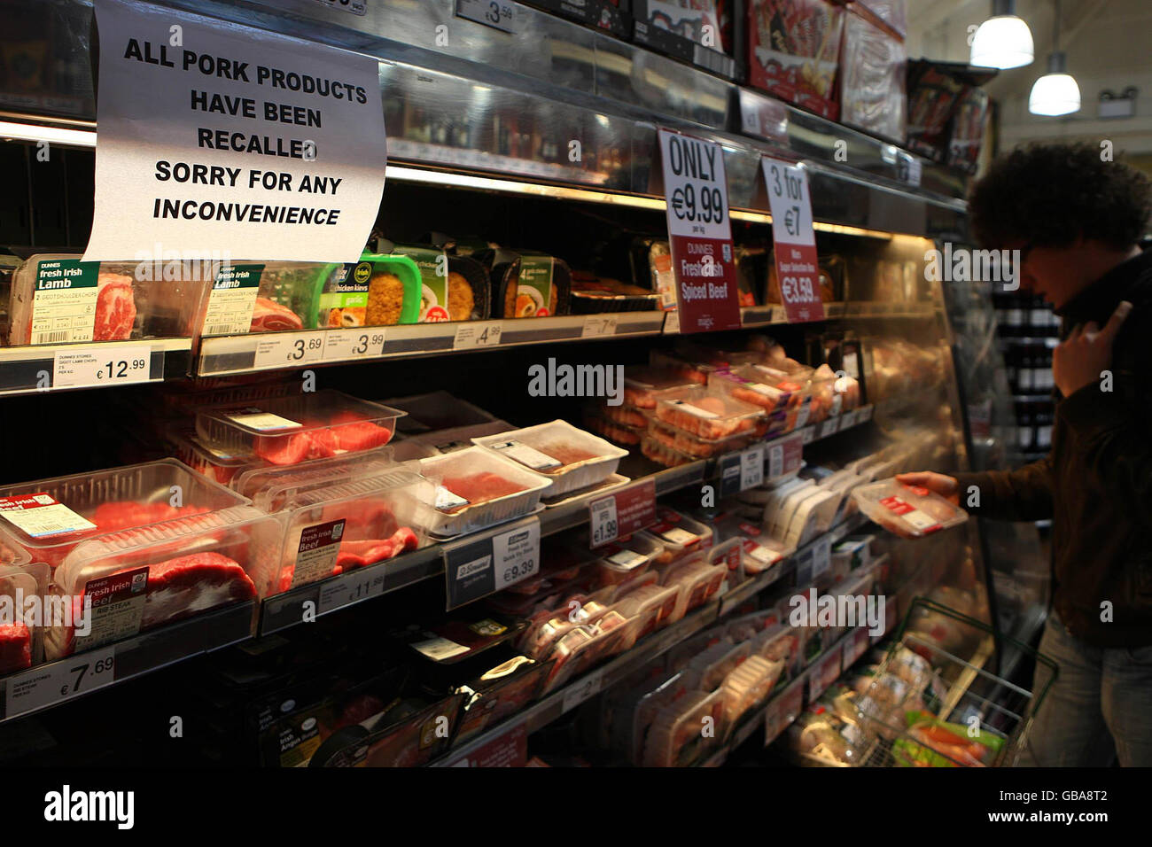 Beef on display for sale in Dublin today after The Department of ...