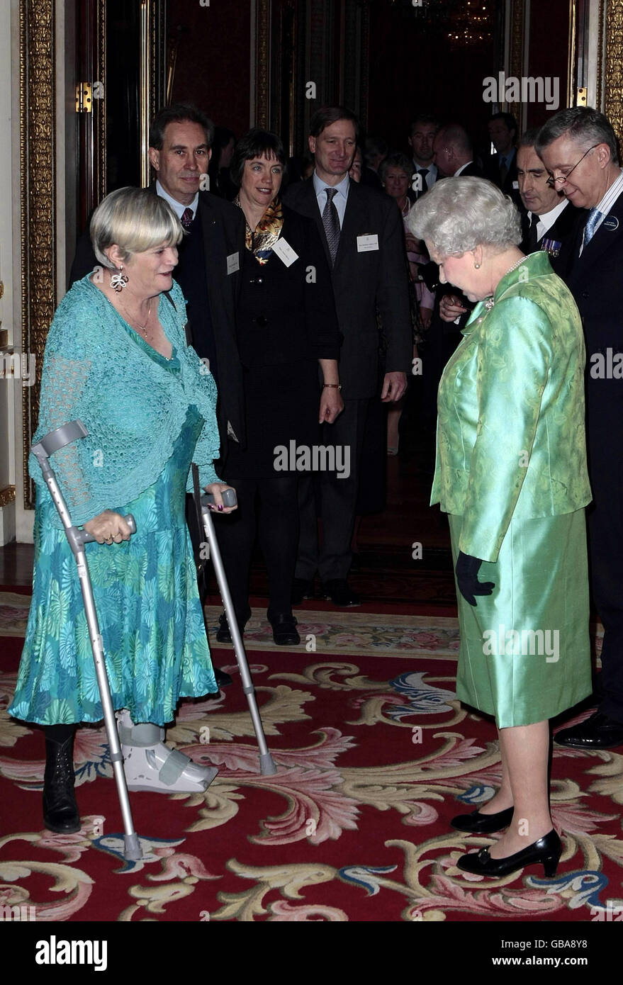 Queen Elizabeth II meets Ann Widdecombe, the Tory MP for Maidstone and ...