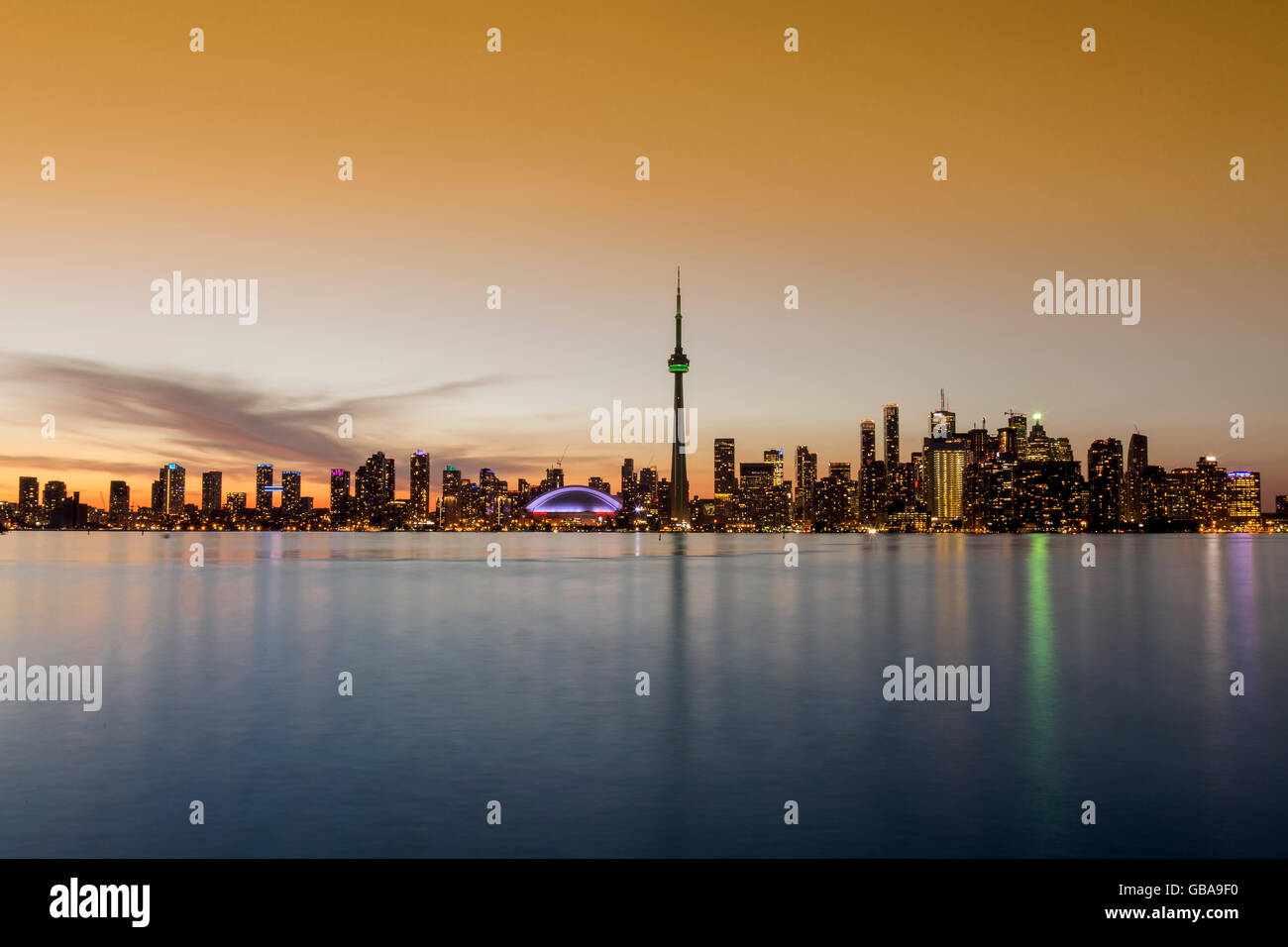 View of the Skyline of Toronto from Centre Island Stock Photo - Alamy