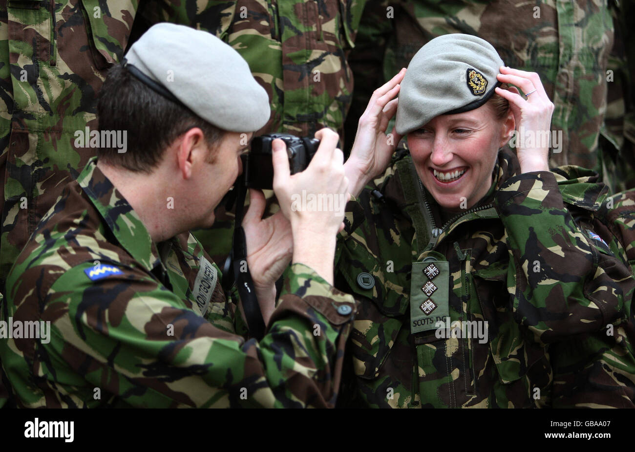 Waiting official regimental photograph taken hi-res stock photography ...