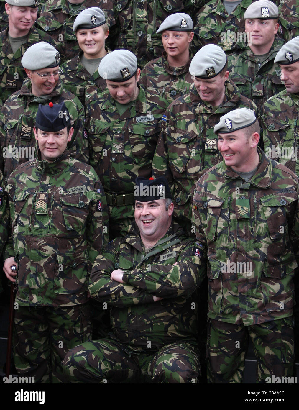 With troops from the scots dragoon guards hi-res stock photography and ...