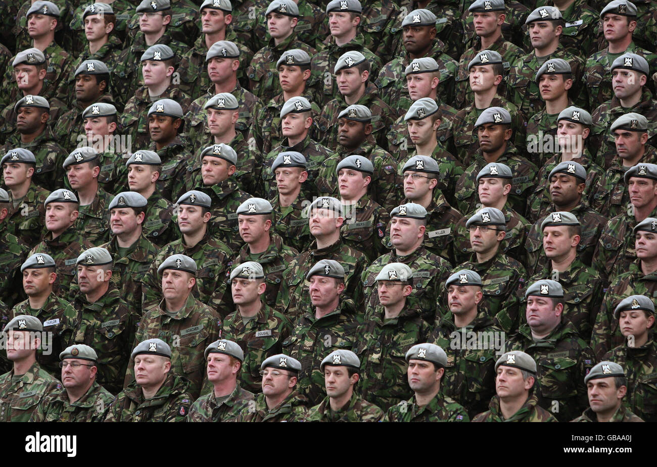 Soldiers from The Royal Scots Dragoon Guards have their regimental ...