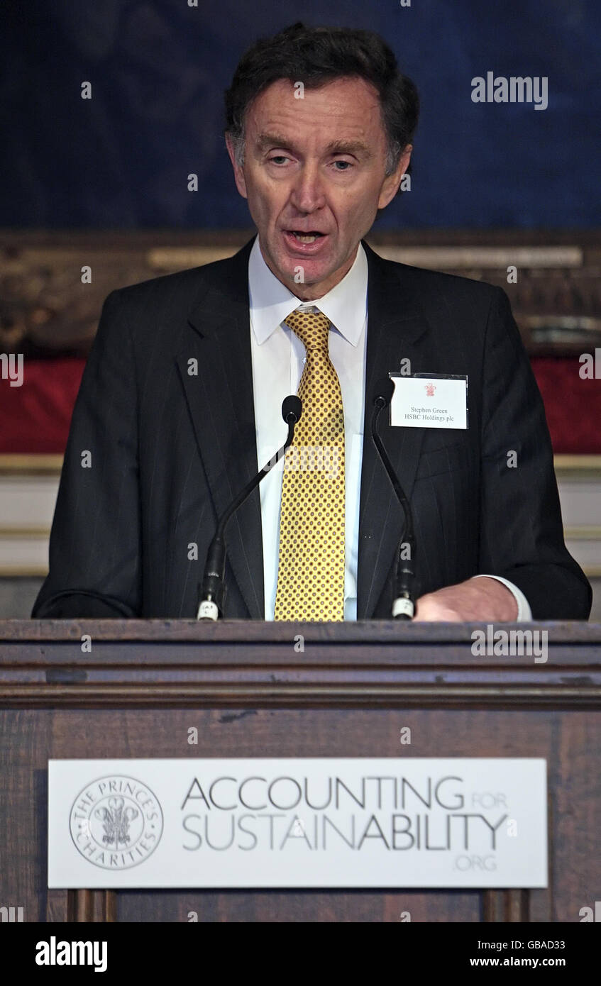 Stephen Green, Group Chairman of HSBC Holdings addresses a conference ...