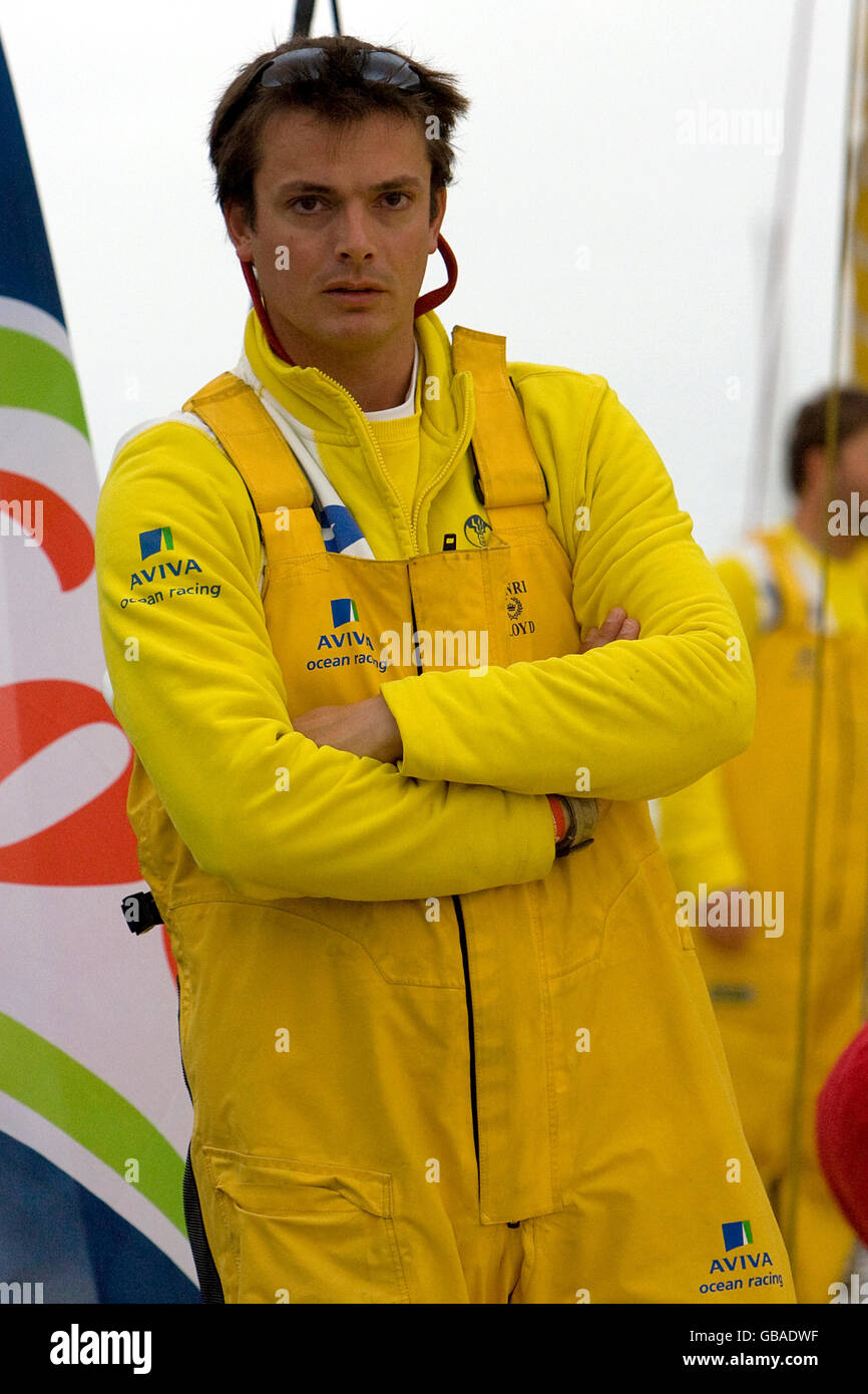 Harry Spedding just before the start of the prestigious Vendee Globe ...