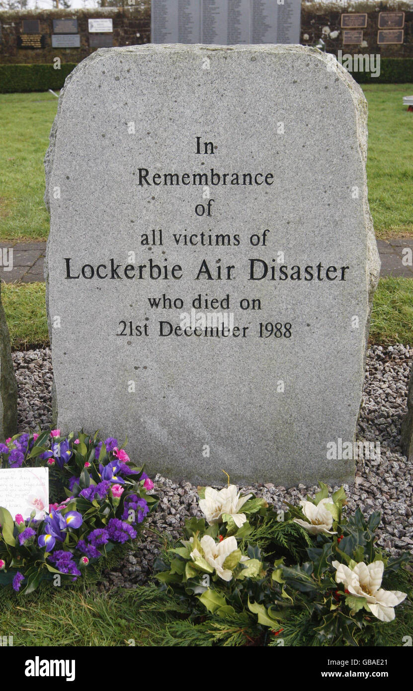 Lockerbie marks 20th anniversary of air tragedy Stock Photo - Alamy