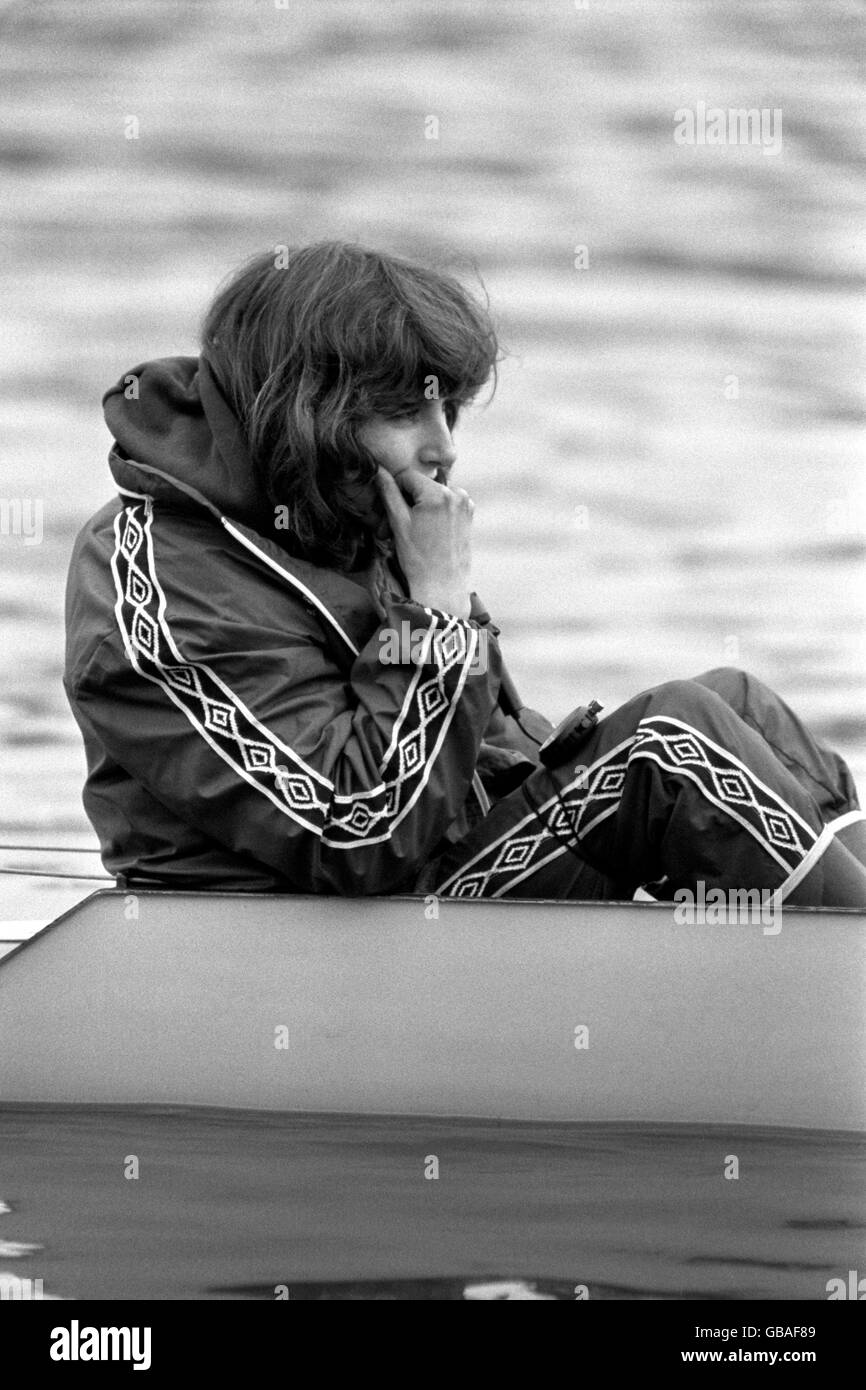 Rowing boat race practice Black and White Stock Photos & Images - Alamy