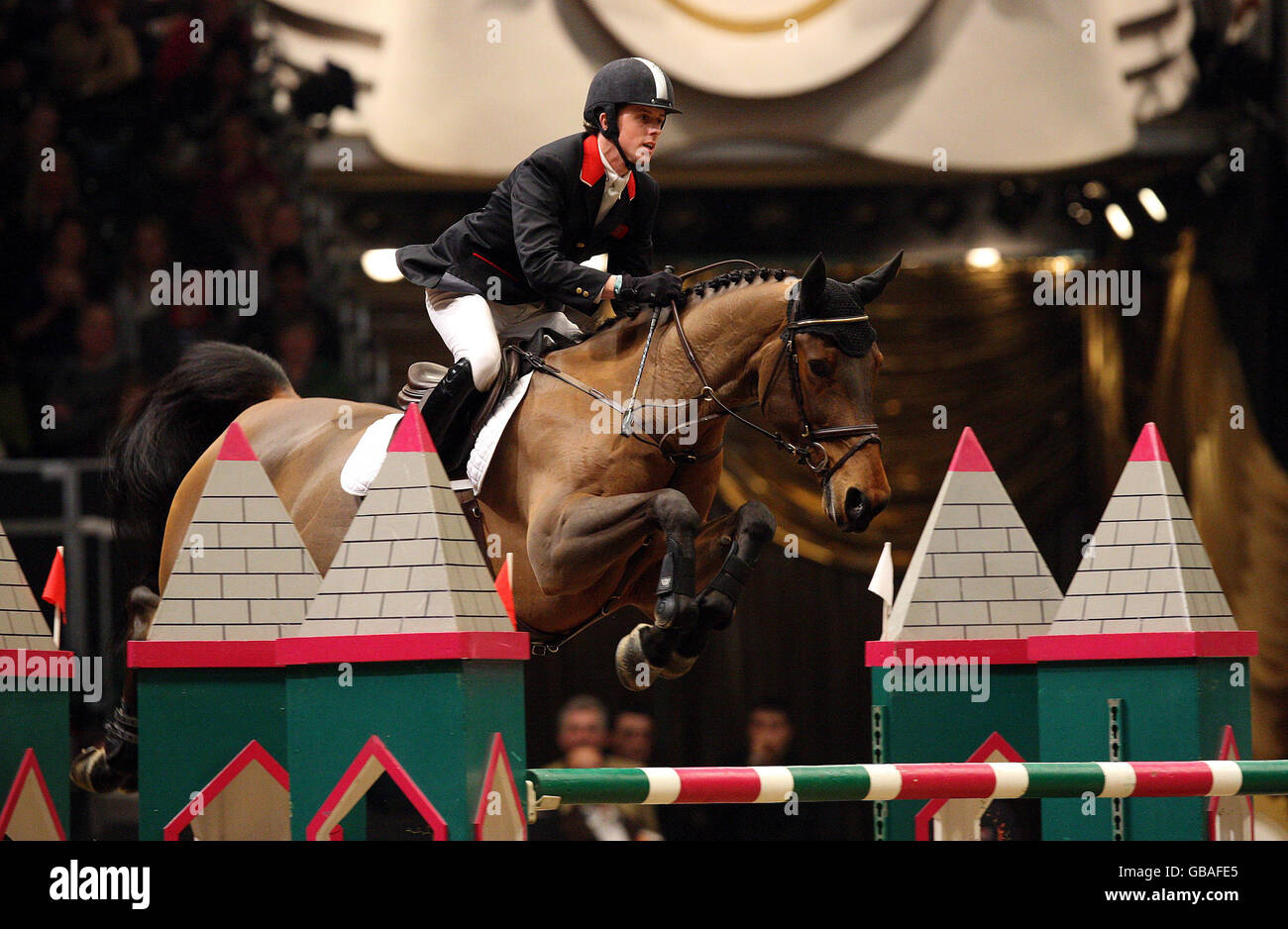 Ben Maher from Great Britain riding Robin Hood W comes second in the ...