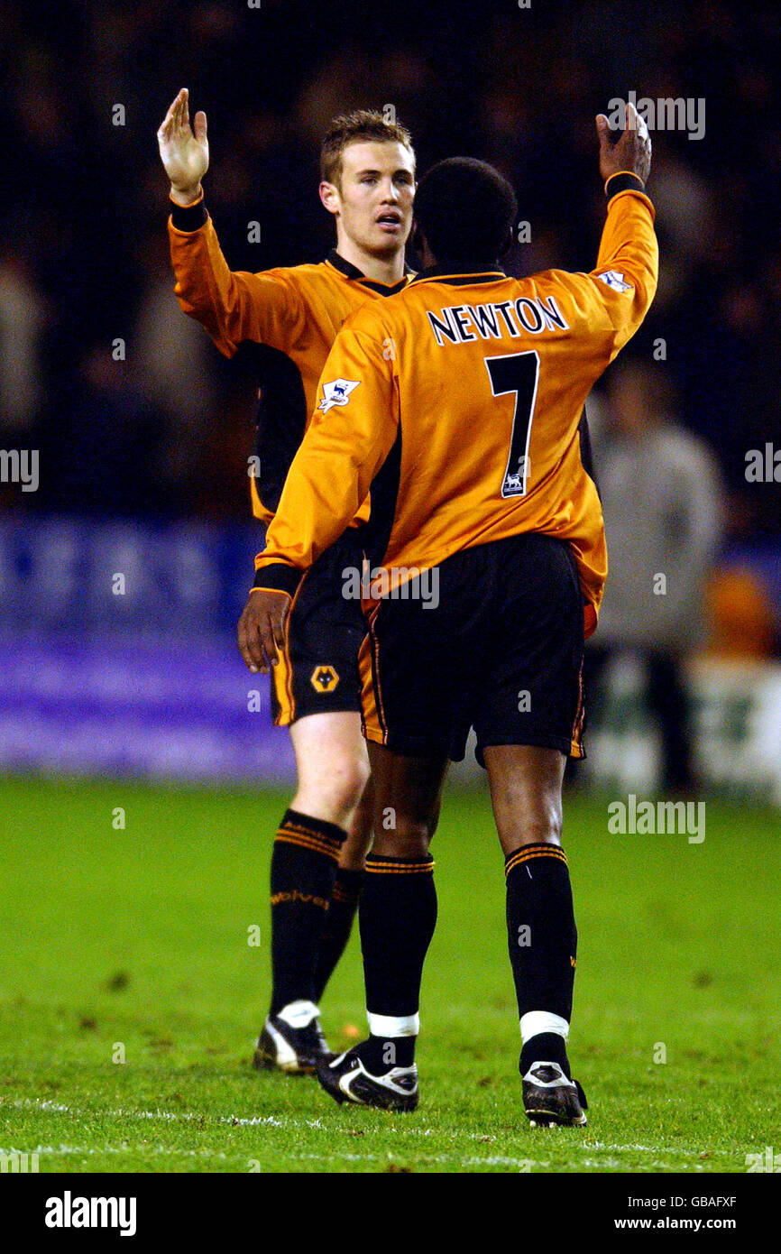 Wolverhampton Wanderers' Kenny Miller (l) celebrates scoring the second ...