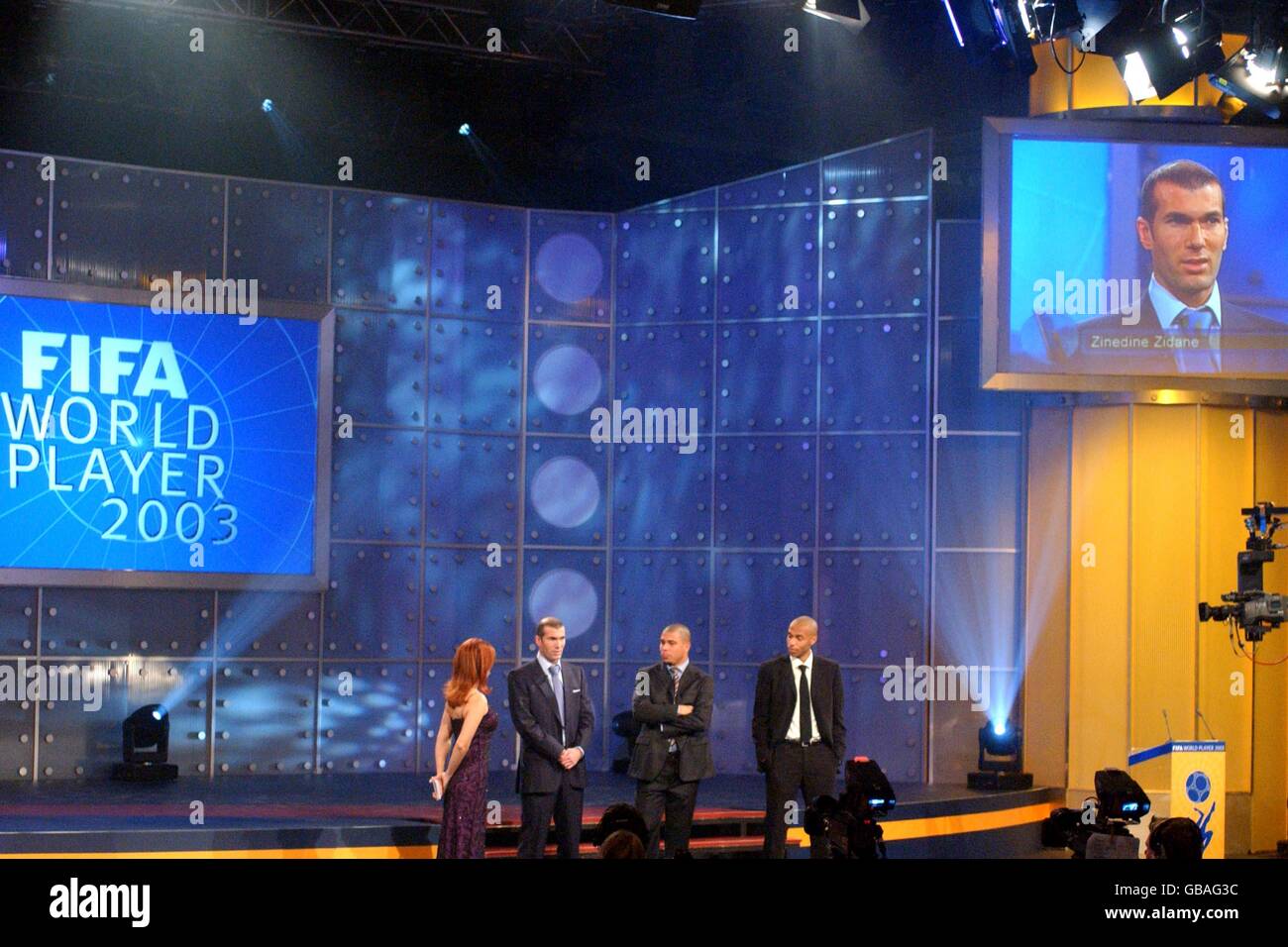 Soccer fifa world player of the year awards 2003 basel hi-res stock ...
