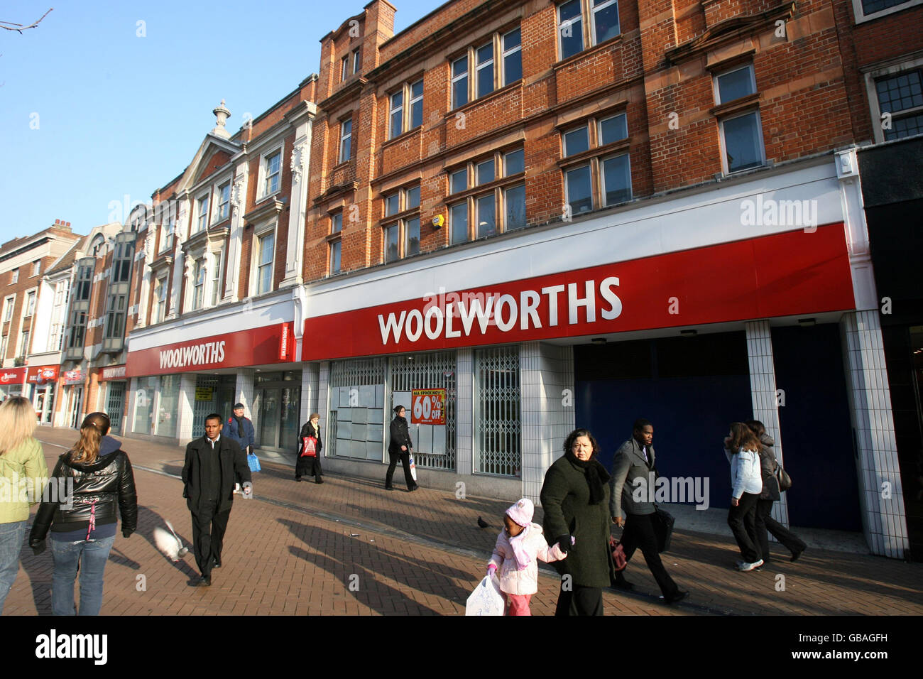 Woolworths in the Whitgift Centre in Croydon, south London, which has ...