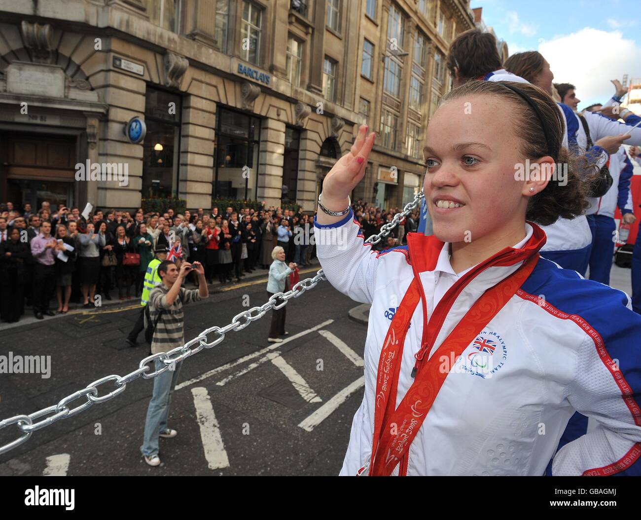 Olympics - Team GB Beijing Homecoming Parade - London Stock Photo - Alamy