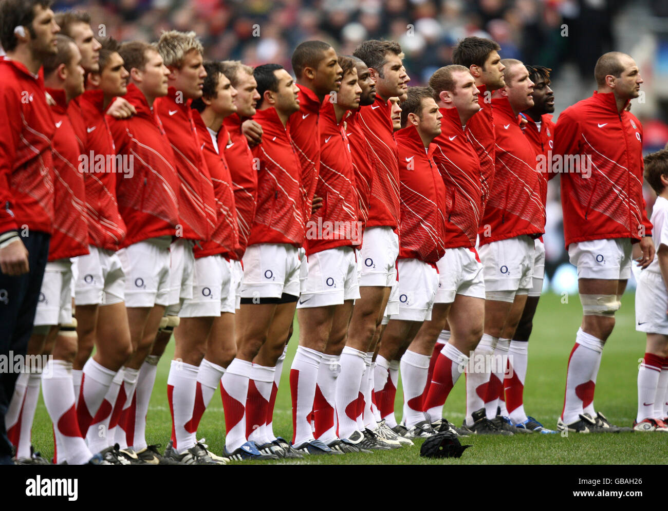 England rugby team line up hi-res stock photography and images - Alamy