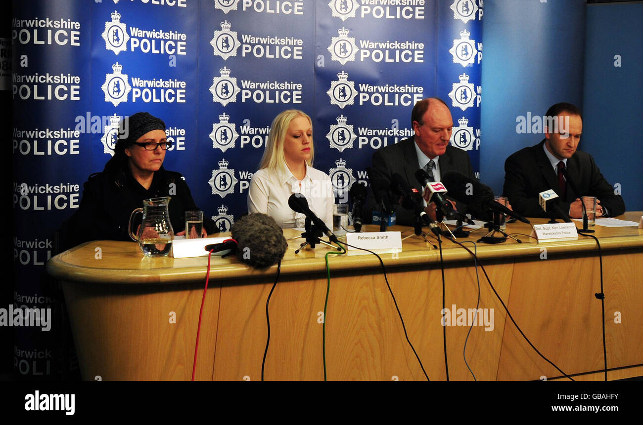 Gerry Tobin's mother Maria Hutton (left), his Fiancee Rebecca Smith ...