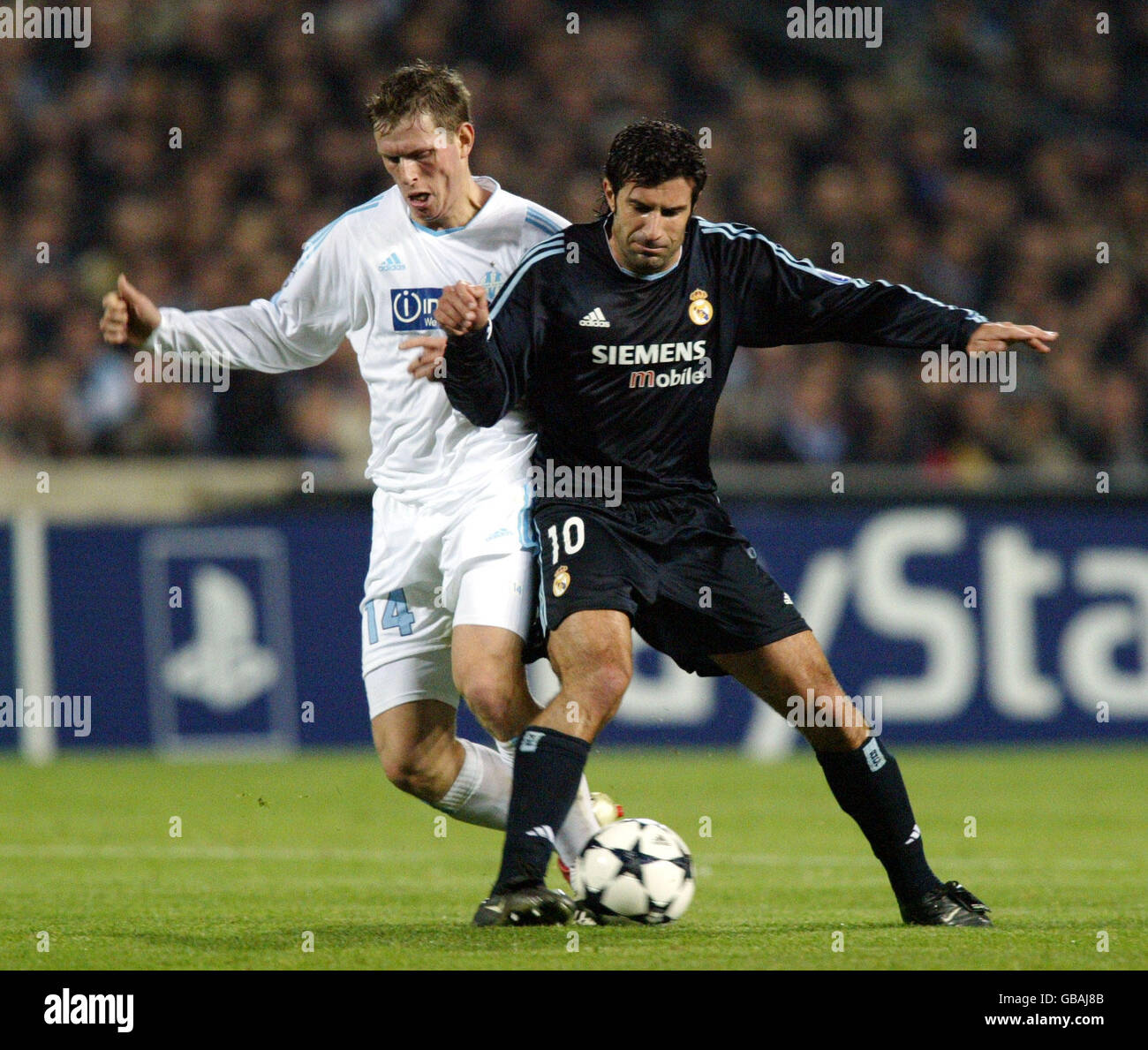 Soccer uefa champions league group olympique marseille real madrid hi-res stock photography and ...