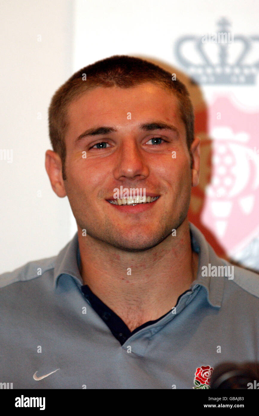 Englands ben cohen listens to questions from the press hi-res stock ...