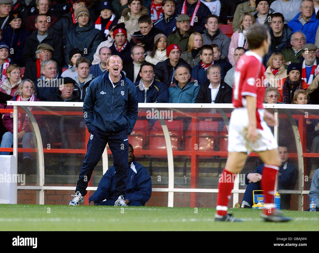 West bromwich albion manager gary megson gets his message across hi-res ...