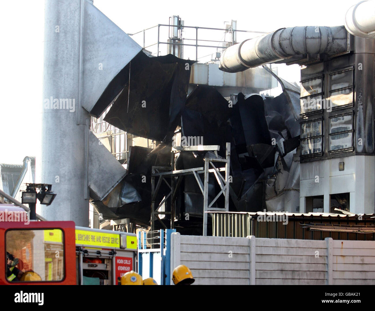 The site of an explosion in eastbourne road hi-res stock photography ...