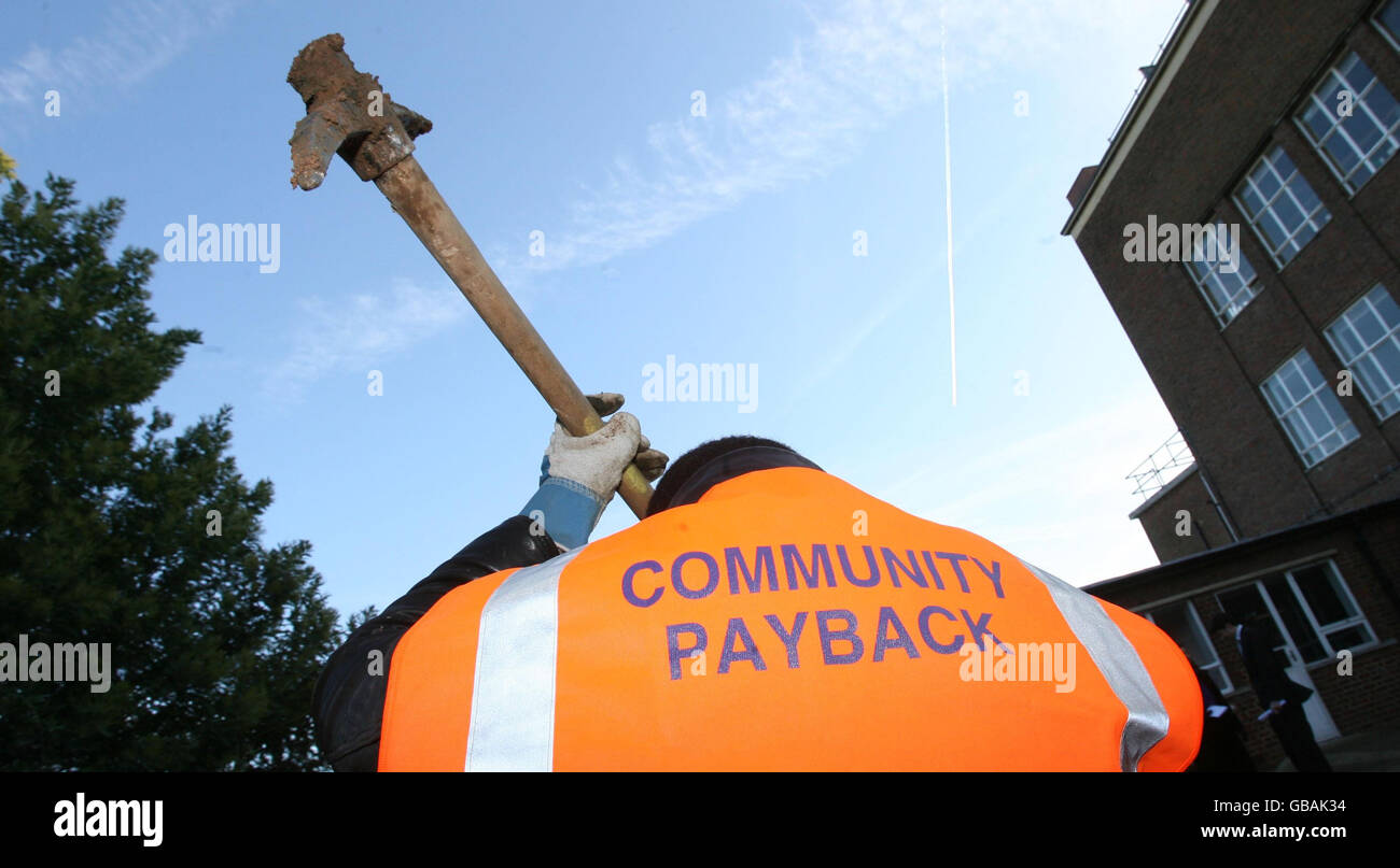 Community work high visibility hi-res stock photography and images - Alamy
