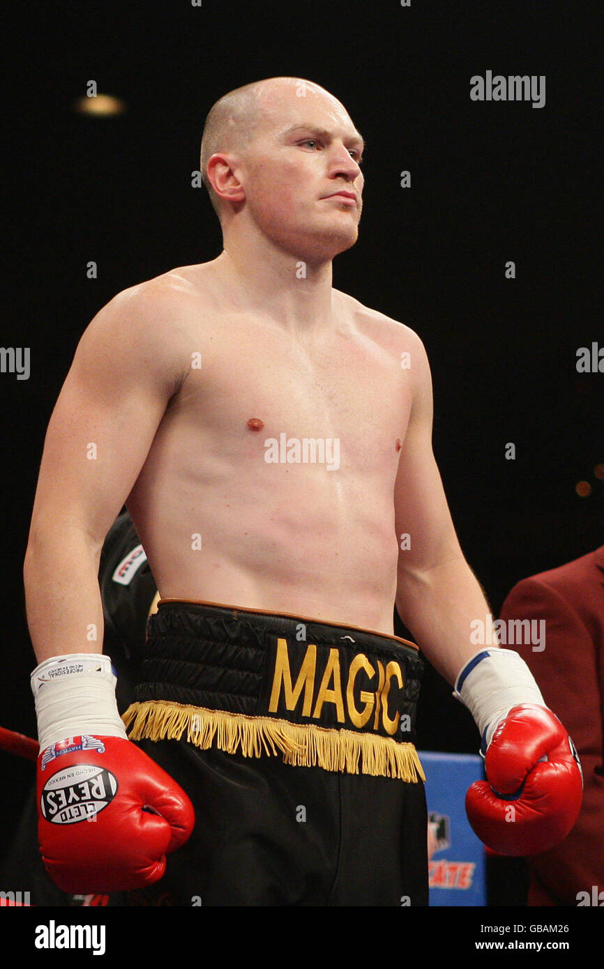 England's Matthew Hatton prior to his Welterweight fight against Ghana ...