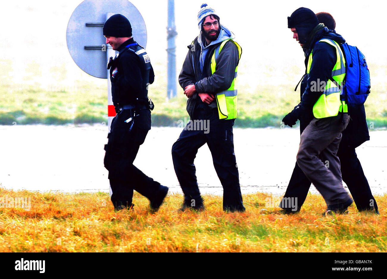 Following runway protest by direct action group hi-res stock ...