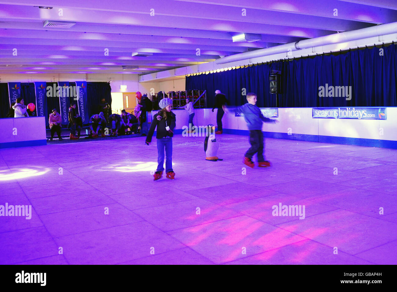 Horse Racing - Tingle Creek Day - Sandown Park. The ice rink during ...