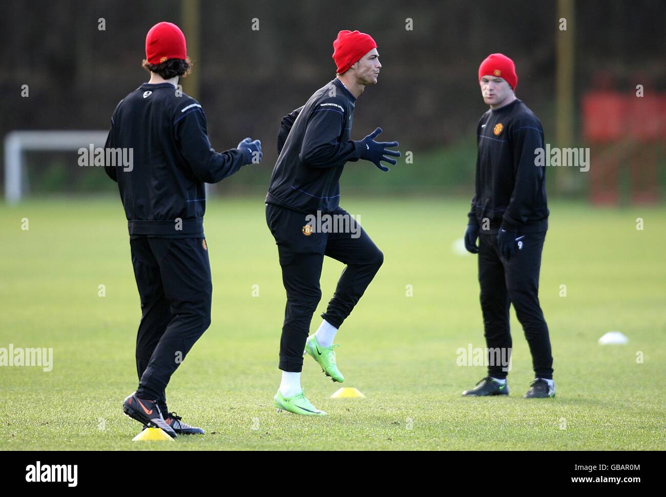 Manchester United's Cristiano Ronaldo during training Stock Photo - Alamy