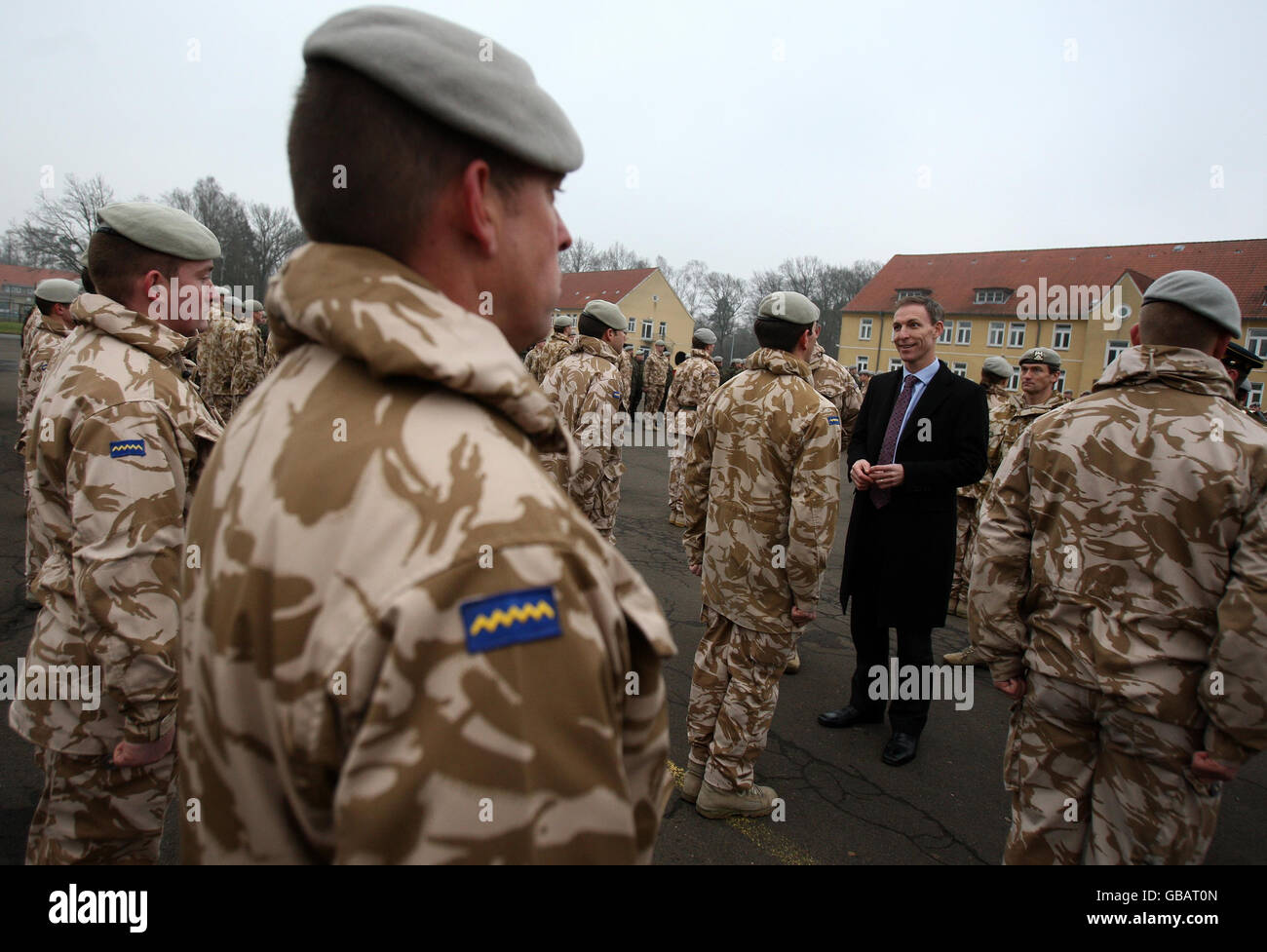 Soldiers from the Royal Scots Dragoon Guards receive their operational ...