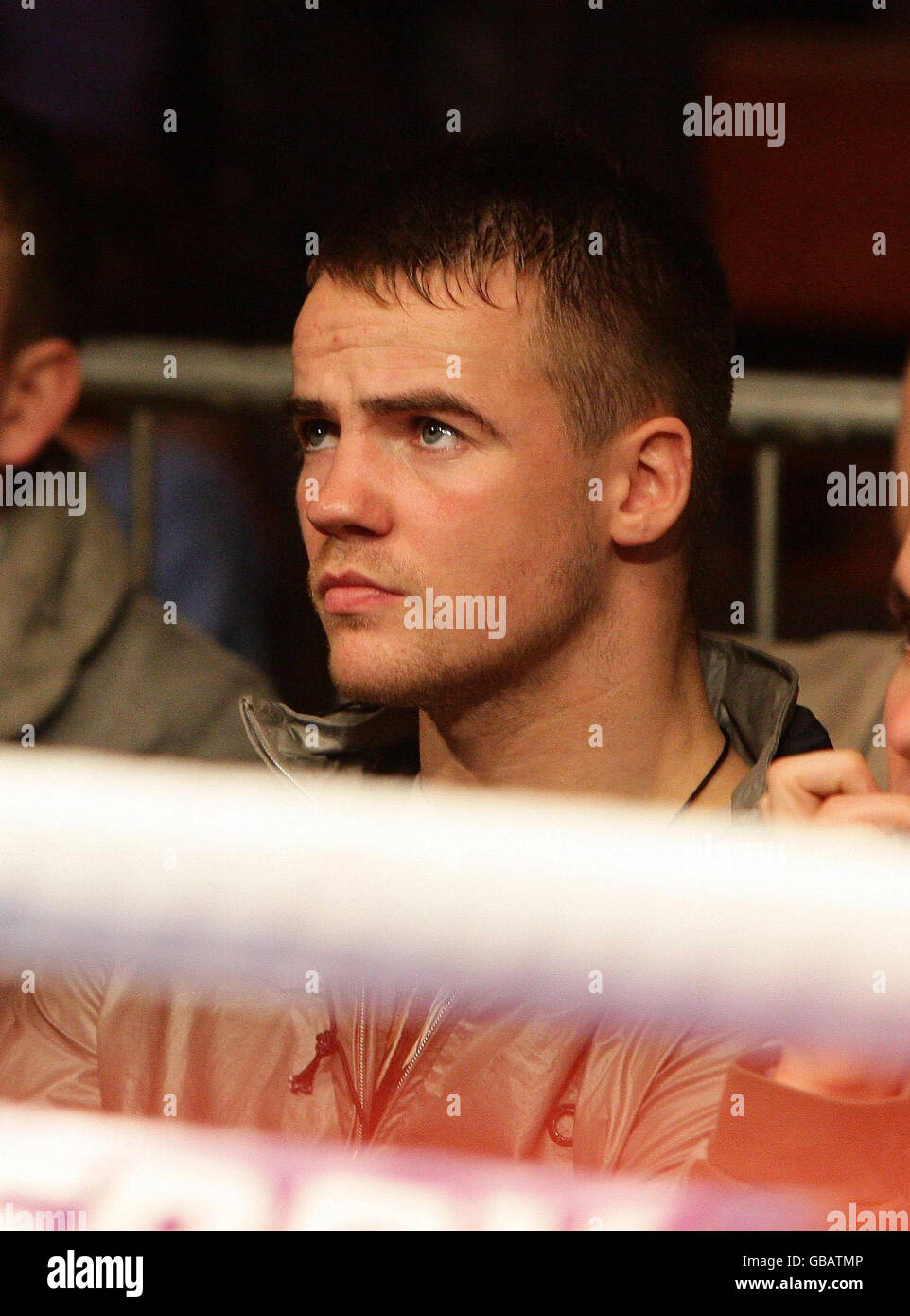 Boxing - Kingsway Sports Centre - Widnes. Frankie Gavin watches during ...